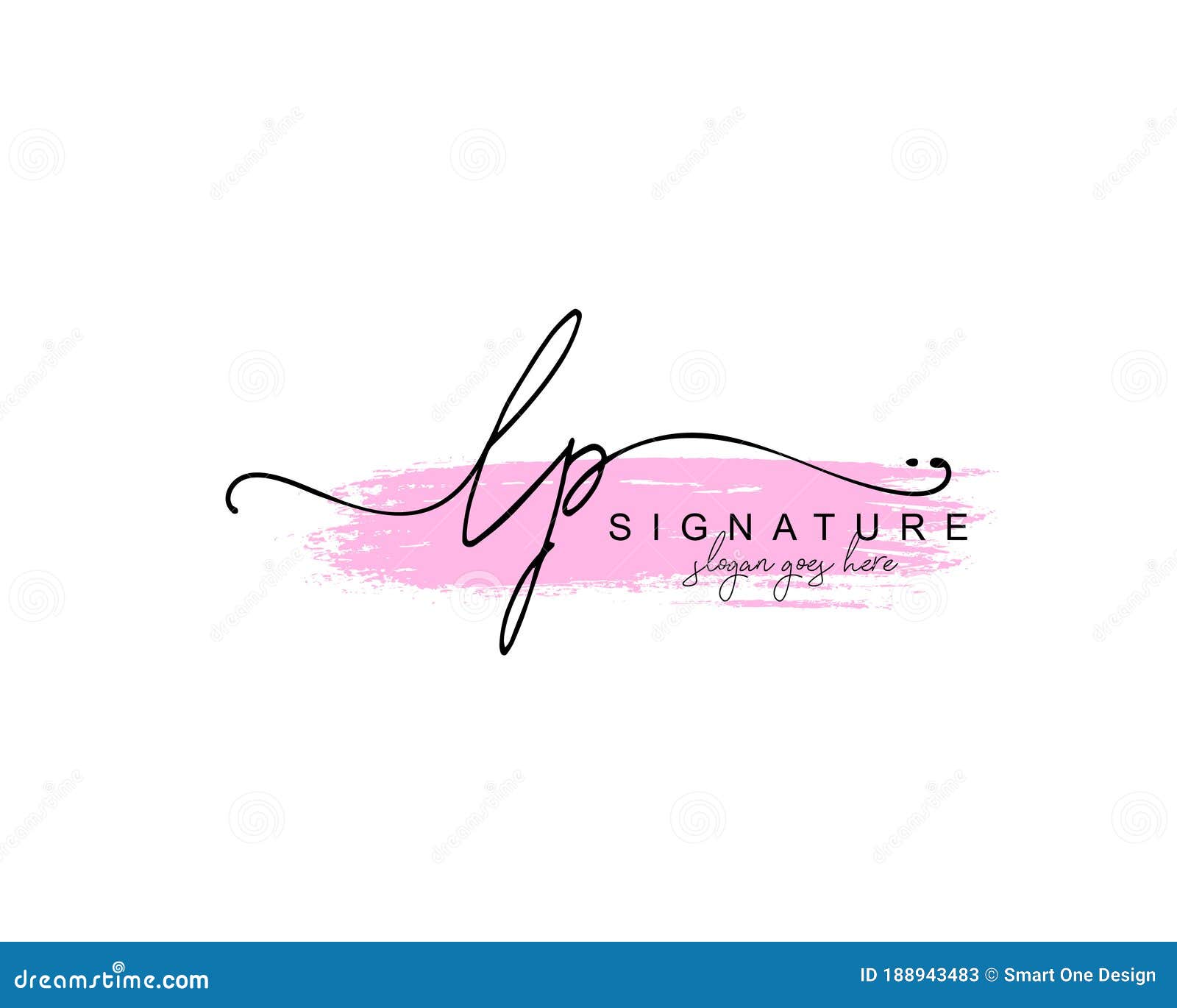 Initial LP Signature Logo Template Vector Stock Vector - Illustration ...