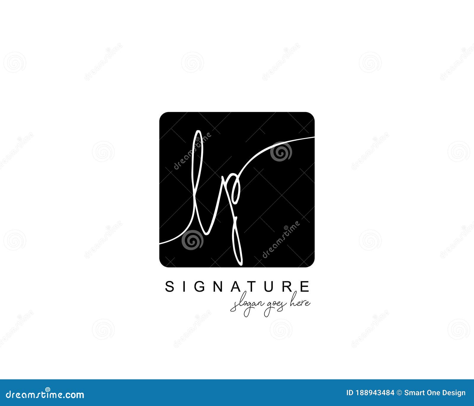 Initial LP Signature Logo Template Vector Stock Vector - Illustration ...