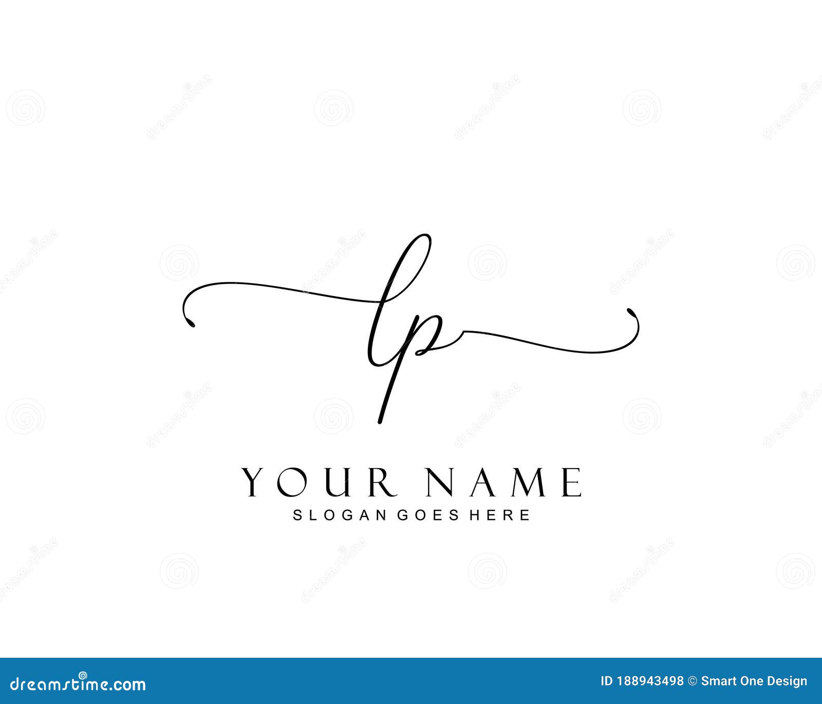 Initial LP Signature Logo Template Vector Stock Vector - Illustration ...