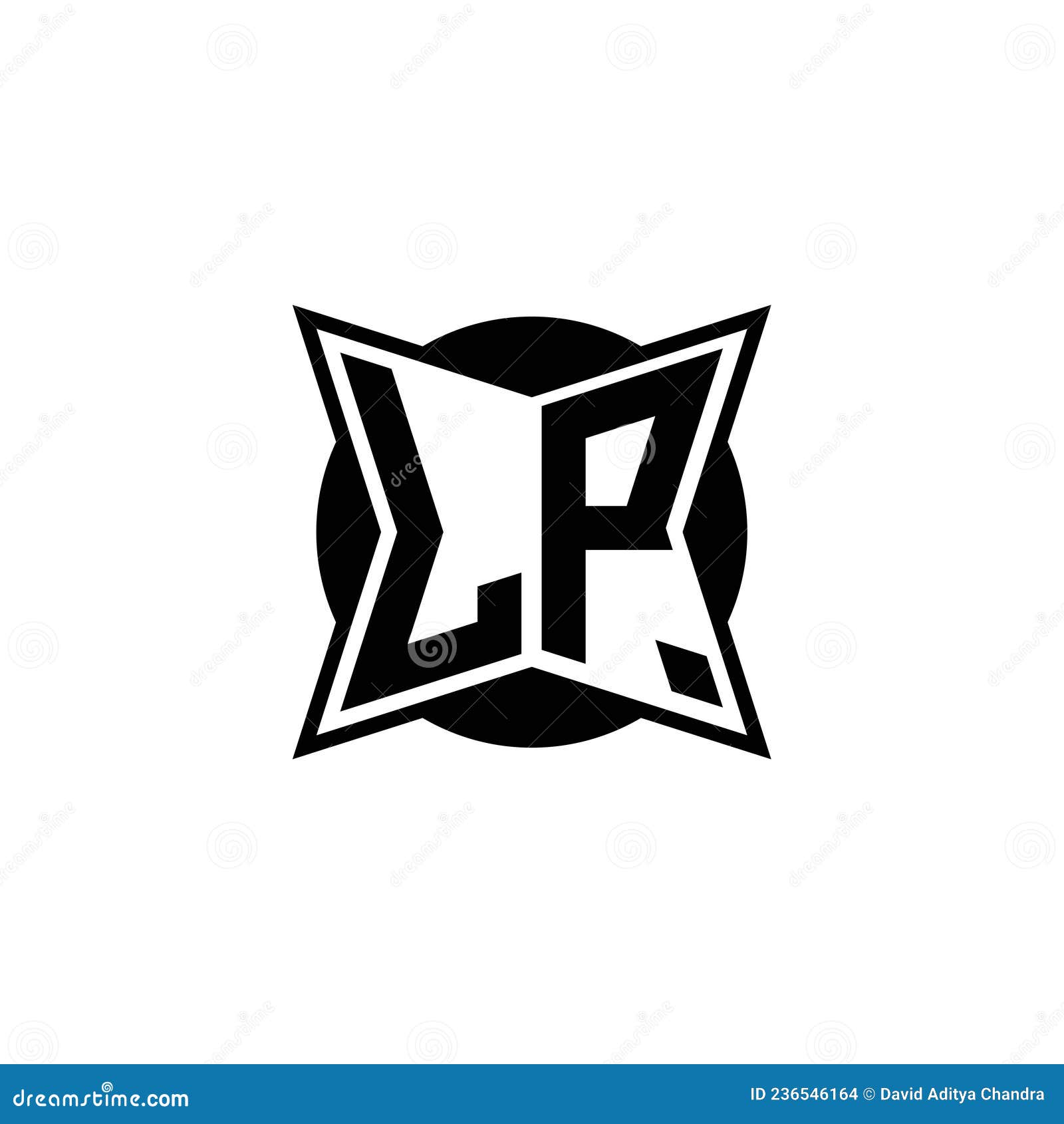 LP Logo Monogram Geometric Modern Design Stock Vector - Illustration of ...