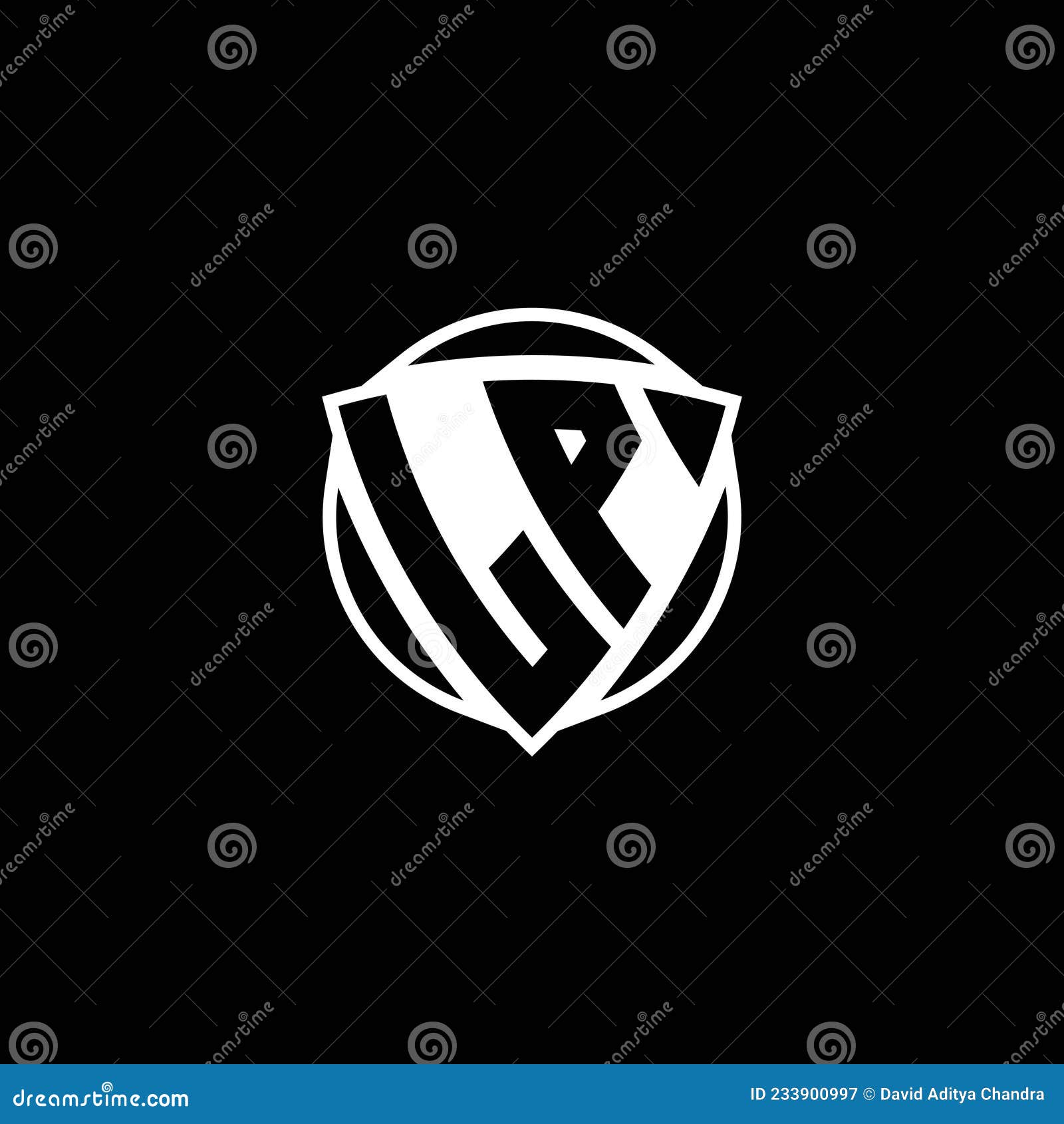 LP Logo Monogram Triangle Shield and Circle Shape Stock Vector ...
