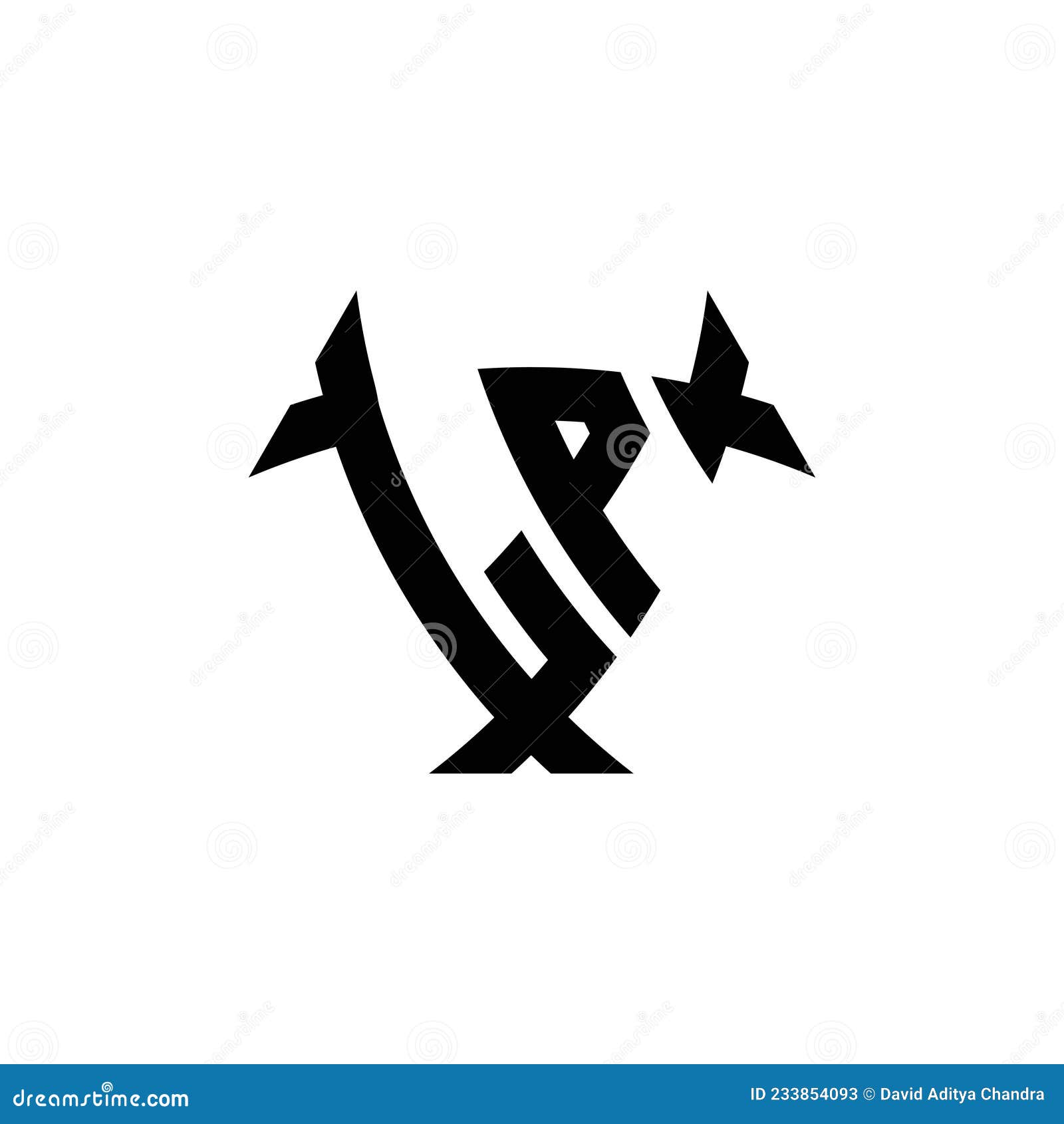 LP Logo Monogram Triangle Shield Style Stock Vector - Illustration of ...