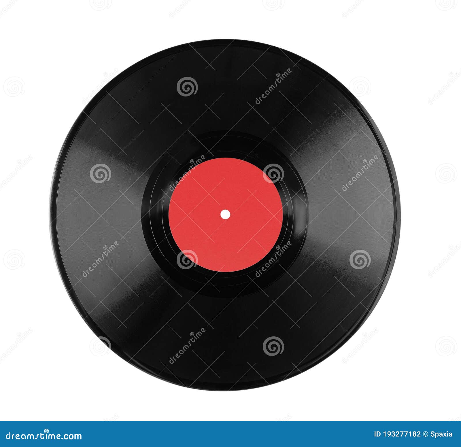 Lp Vinyl Record with Blank Label Isolated on White Background Stock ...