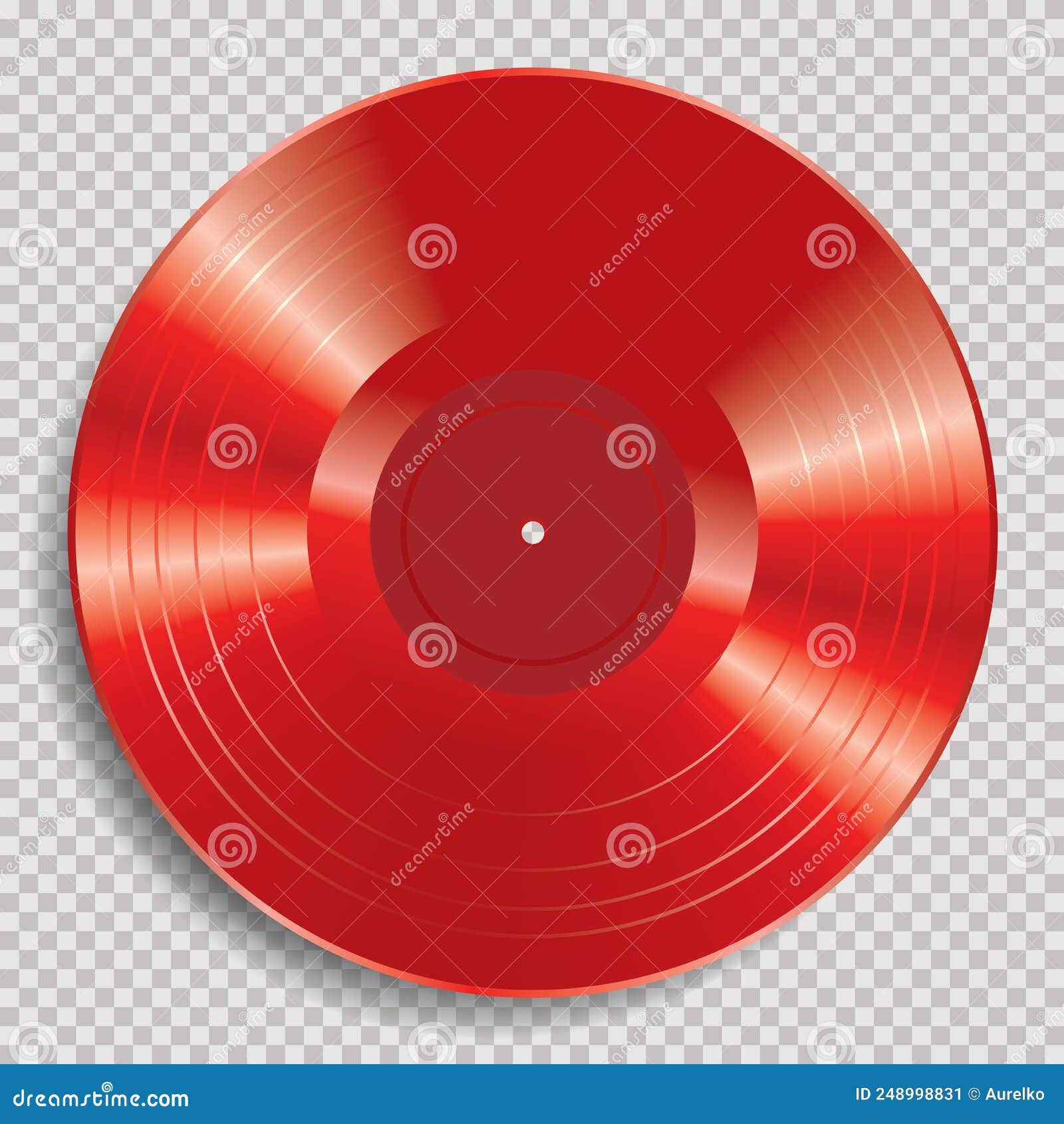 LP vinyl red stock vector. Illustration of entertainment - 248998831
