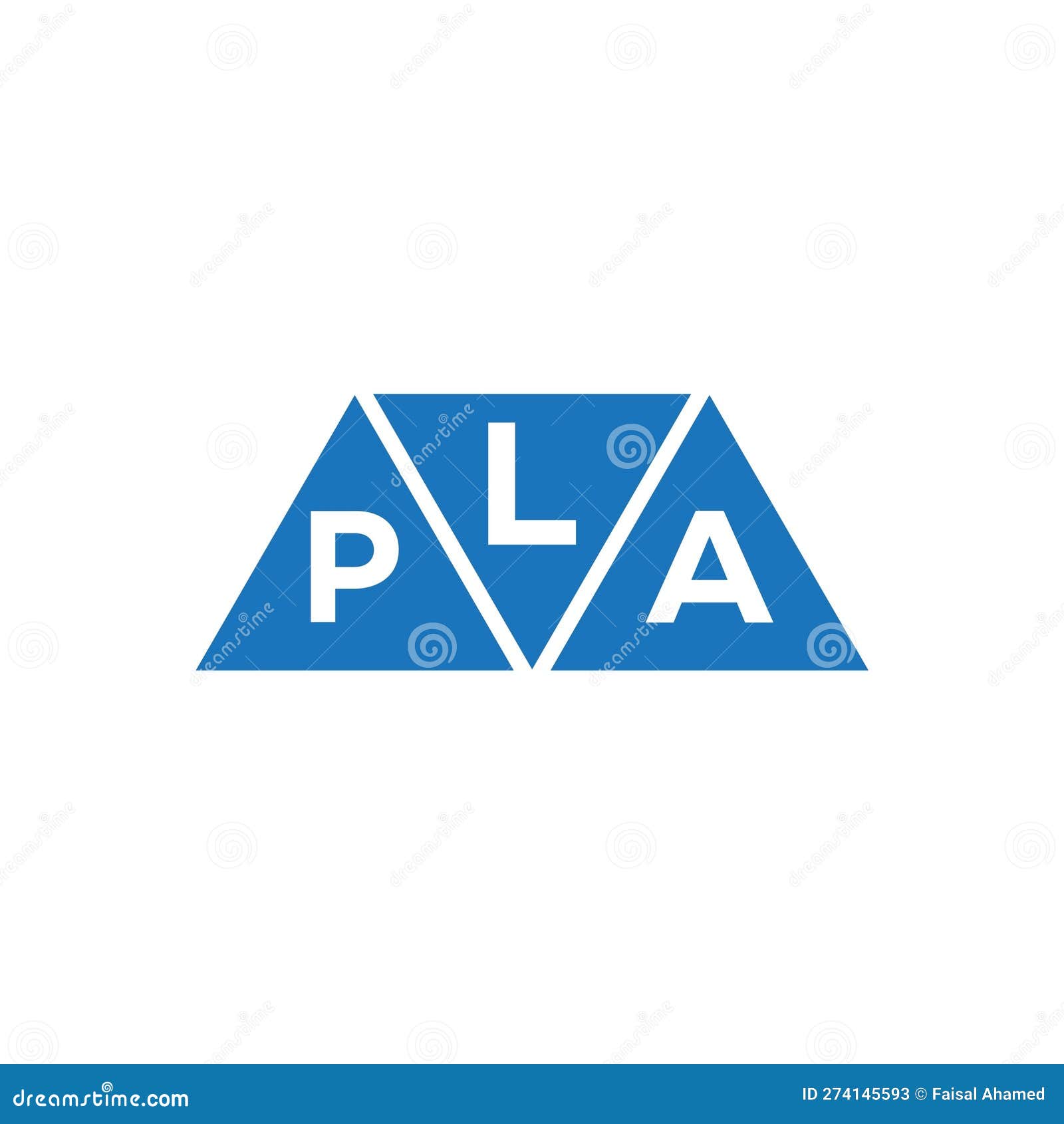LPA Abstract Initial Logo Design on White Background. LPA Creative ...
