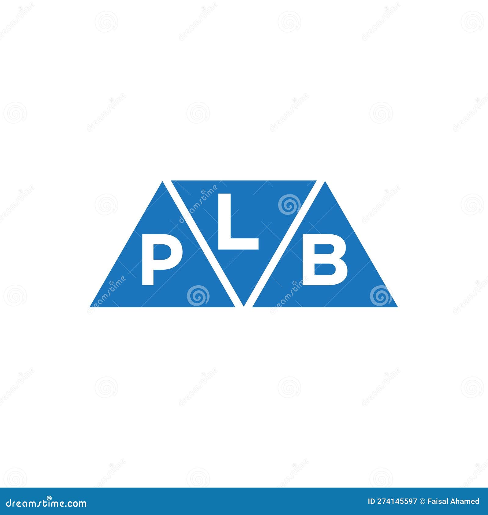 LPB Abstract Initial Logo Design on White Background. LPB Creative ...