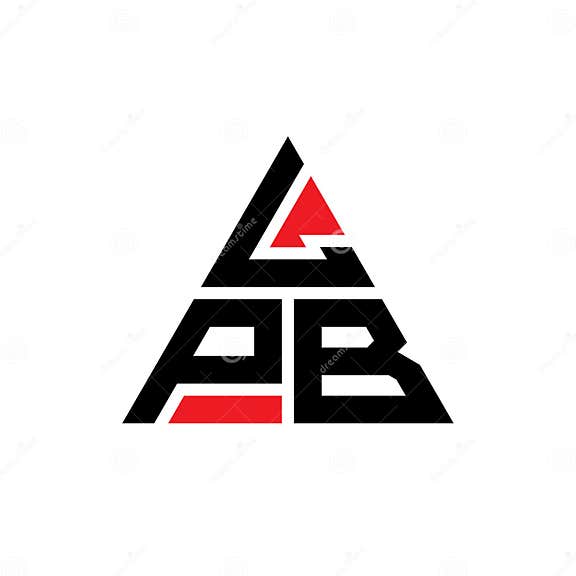 LPB Triangle Letter Logo Design with Triangle Shape. LPB Triangle Logo ...