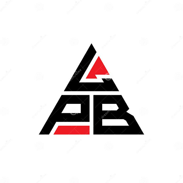 LPB Triangle Letter Logo Design with Triangle Shape. LPB Triangle Logo ...