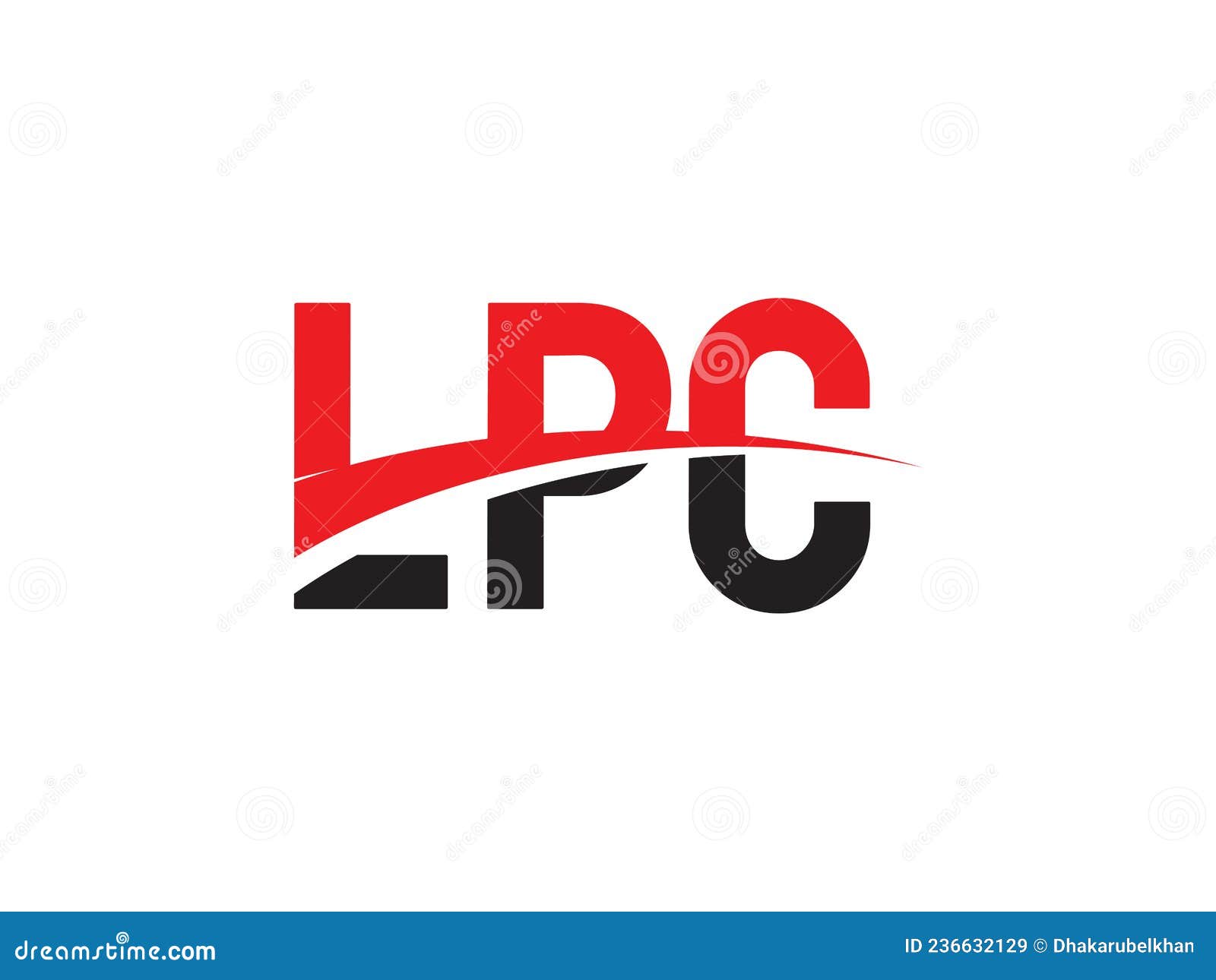 LPC Letter Initial Logo Design Stock Vector - Illustration of abstract ...