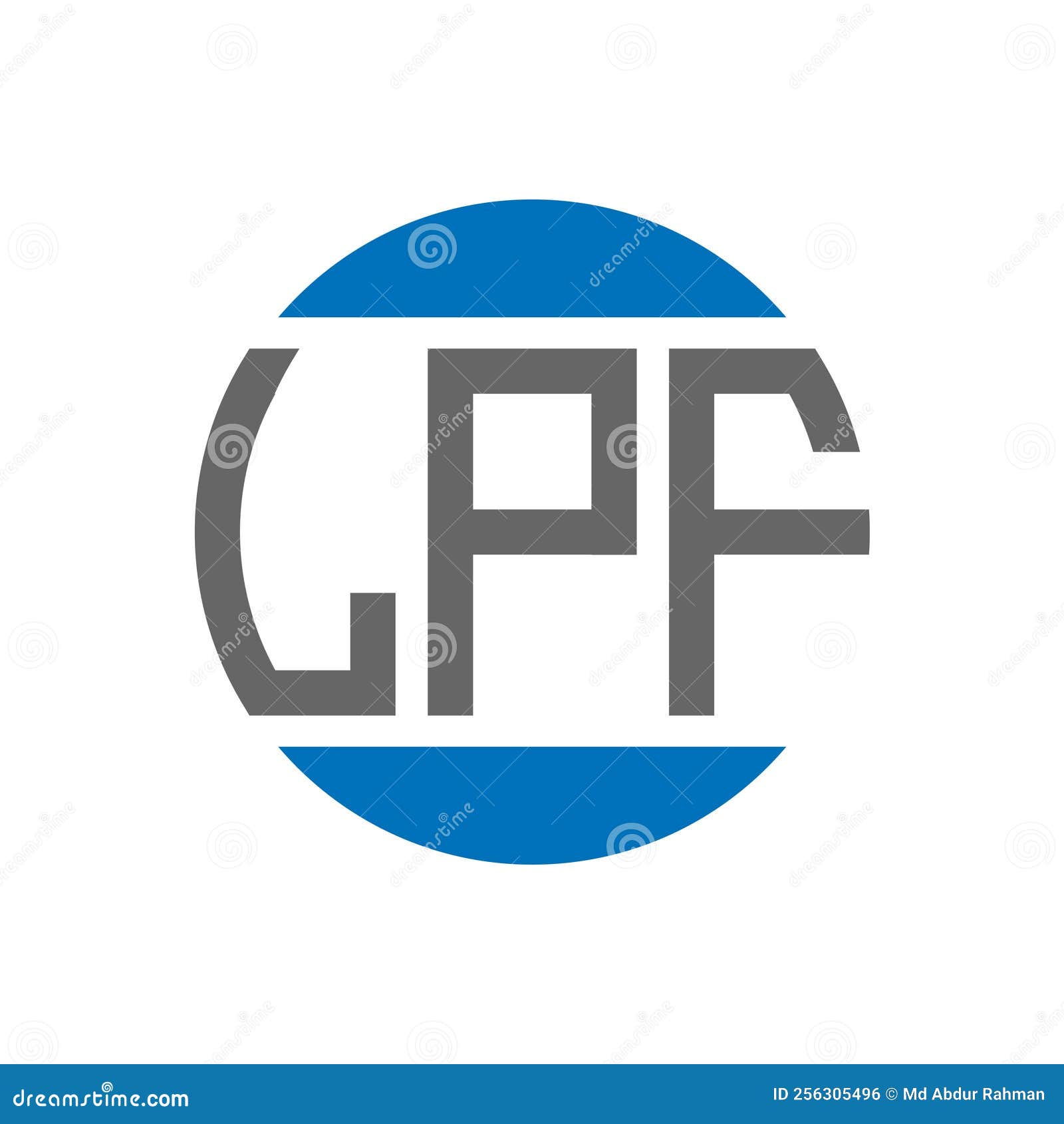 LPF Letter Logo Design on White Background. LPF Creative Initials ...