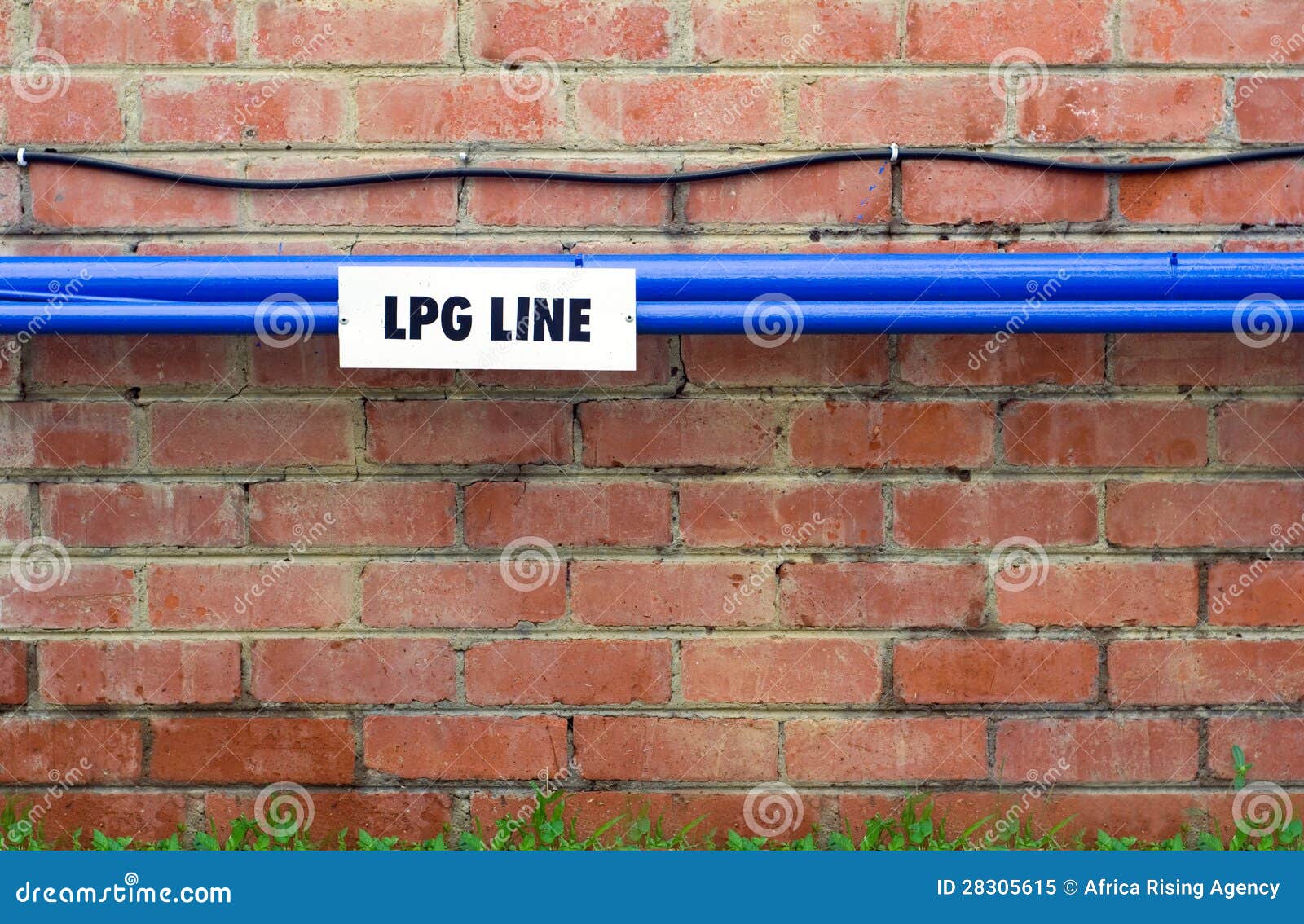 LPG Gas Line on wall stock image. Image of signage, pipeline - 28305615