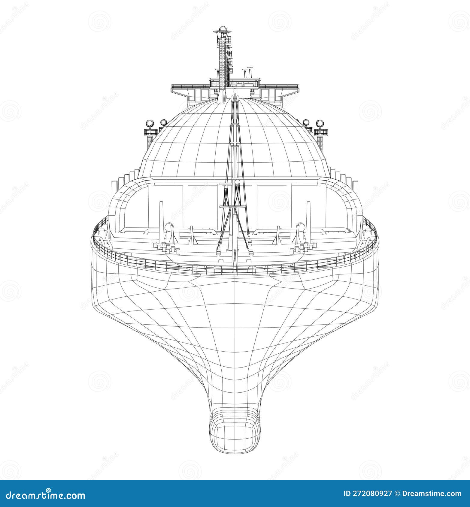 LPG Gas Transportation Lng Tanker Ship Vector Illustration Stock ...