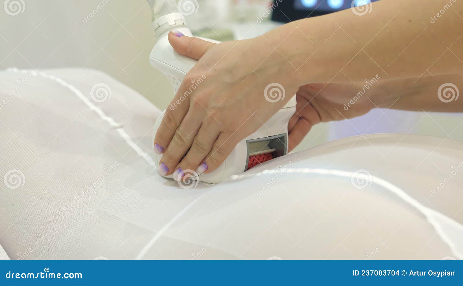 Lpg Massage In A Beauty Salon A Beautiful Female Client In A Special