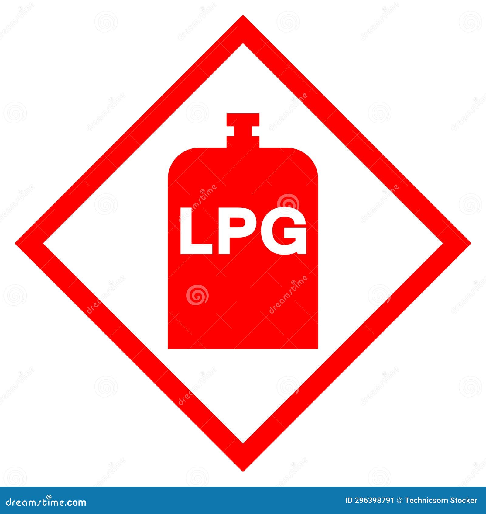 LPG Symbol Sign ,Vector Illustration, Isolate on White Background Label ...
