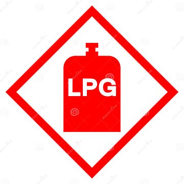 LPG Symbol Sign ,Vector Illustration, Isolate on White Background Label ...