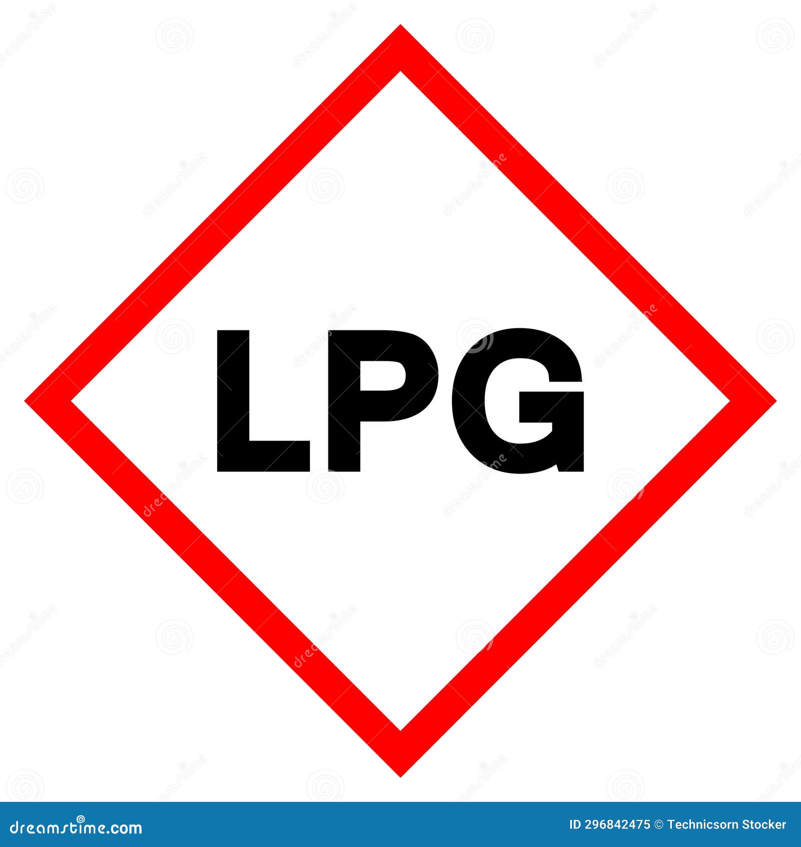 LPG Symbol Sign ,Vector Illustration, Isolate on White Background Label ...