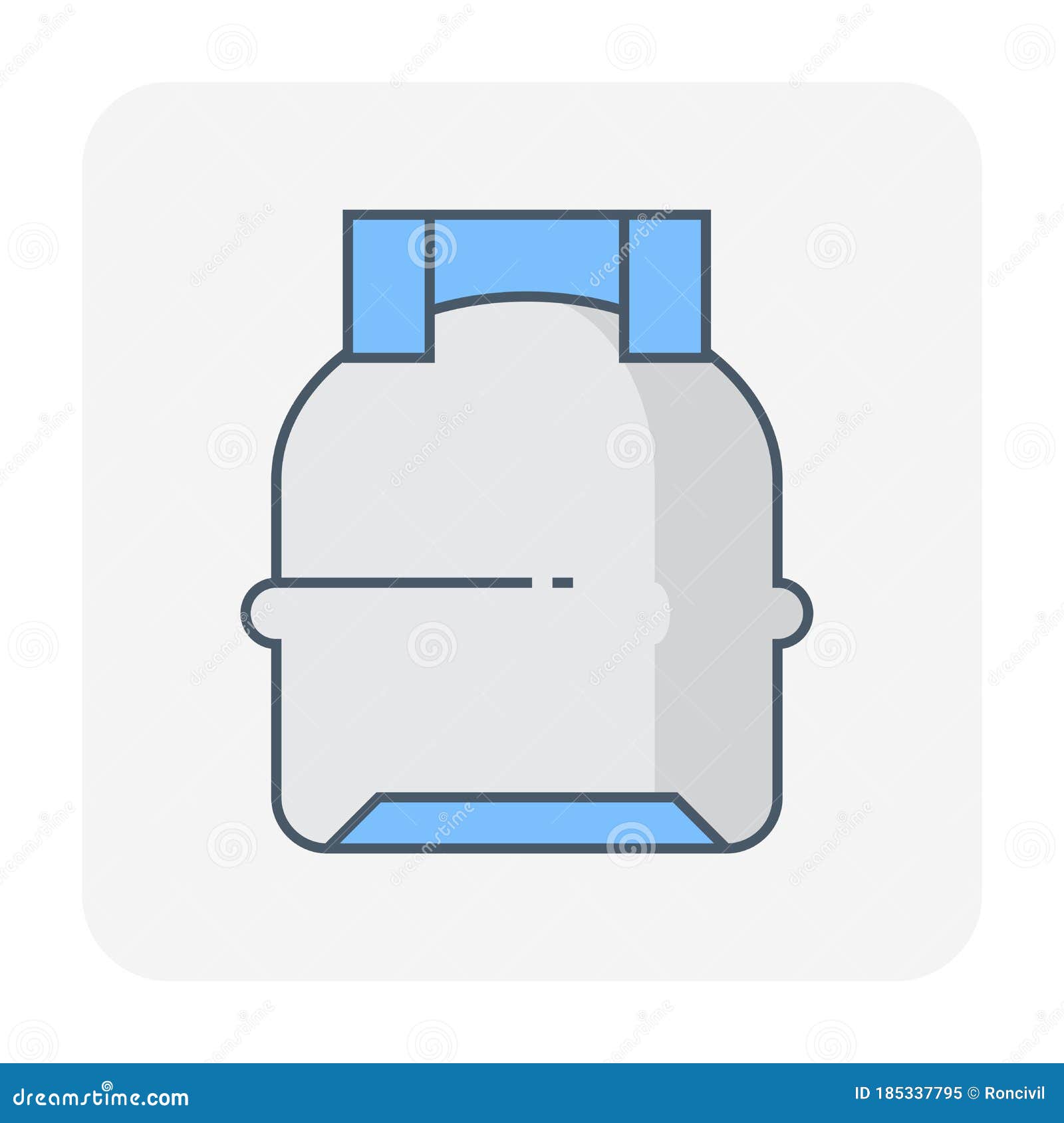 Lpg tank icon stock vector. Illustration of butane, equipment - 185337795