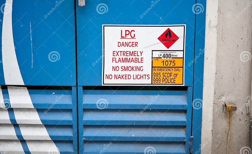 LPG warning sign stock image. Image of warning, sign - 28140467