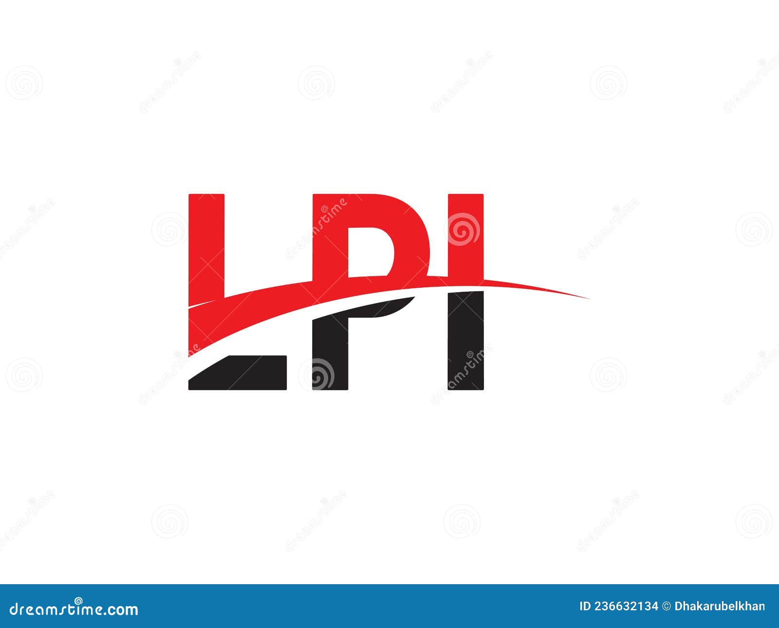 LPI Letter Initial Logo Design Stock Vector - Illustration of corporate ...