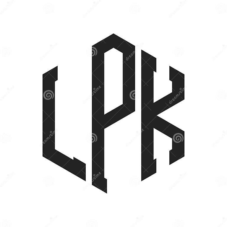 LPK Logo Design. Initial Letter LPK Monogram Logo Using Hexagon Shape ...