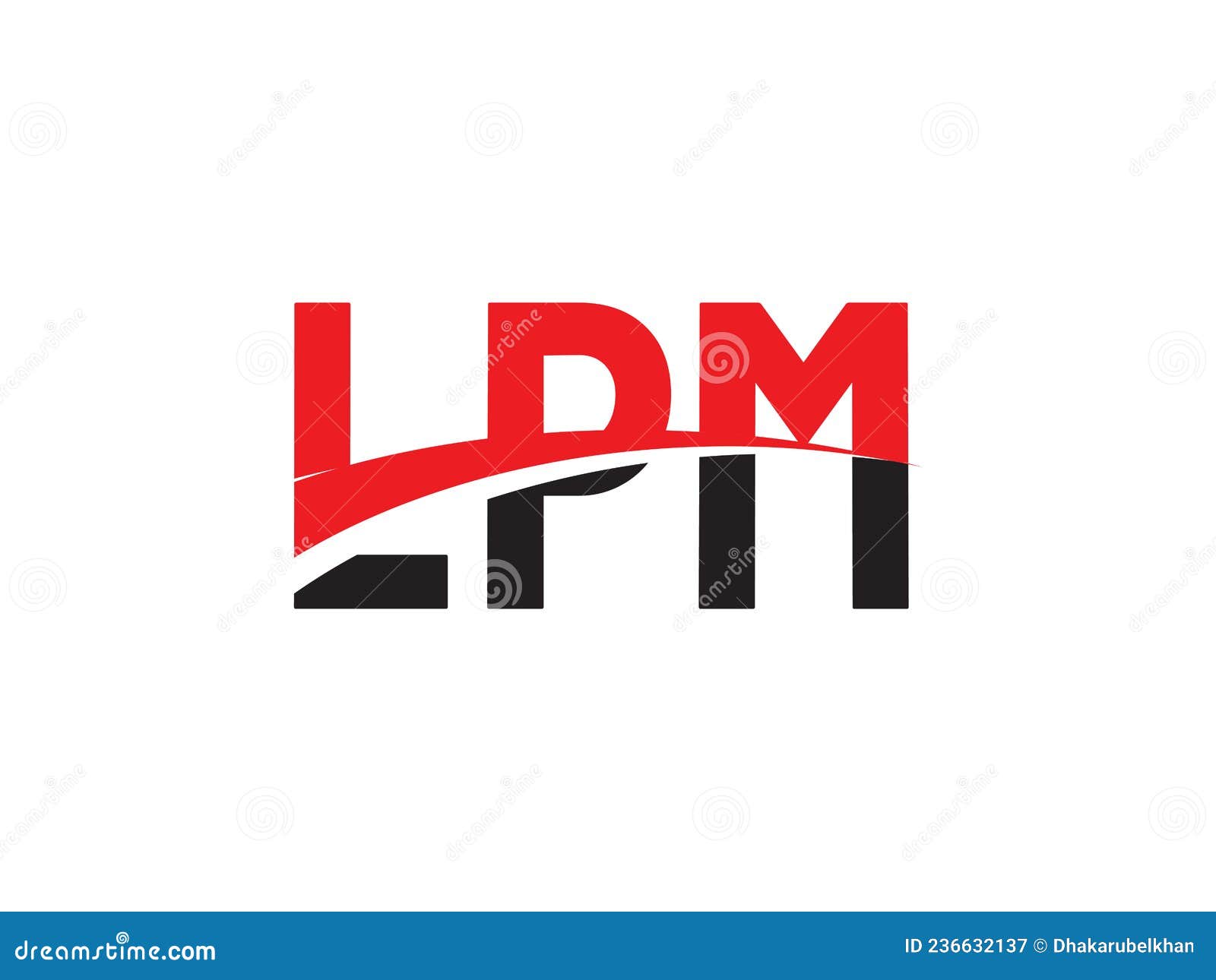 LPM Letter Initial Logo Design Stock Vector - Illustration of element ...