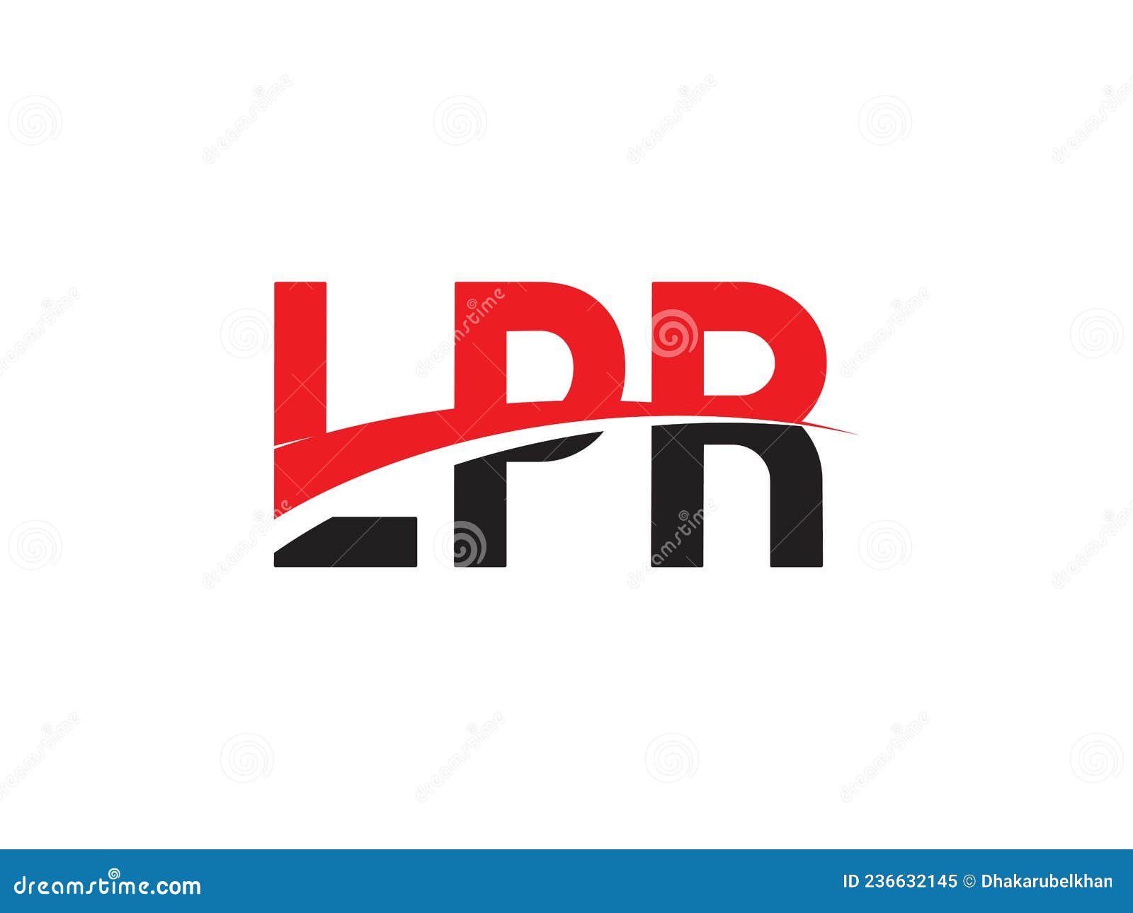 LPR Letter Initial Logo Design Stock Vector - Illustration of banner ...