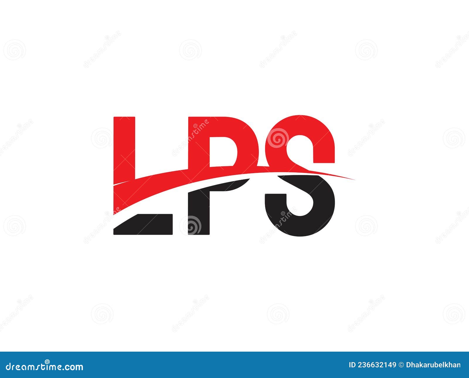 LPS Letter Initial Logo Design Cartoon Vector | CartoonDealer.com ...
