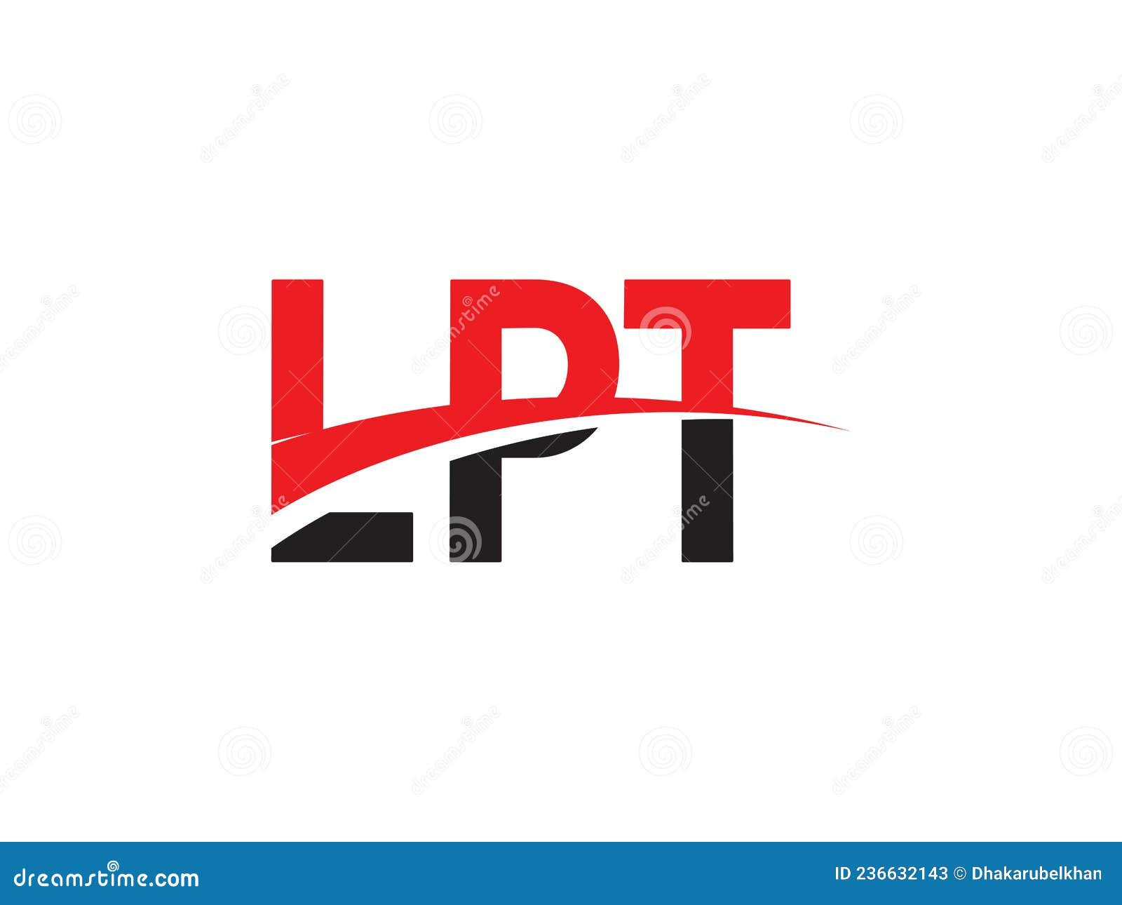 LPT Letter Initial Logo Design Stock Vector - Illustration of element ...