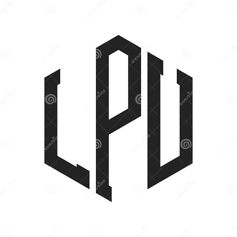 LPU Logo Design. Initial Letter LPU Monogram Logo Using Hexagon Shape ...