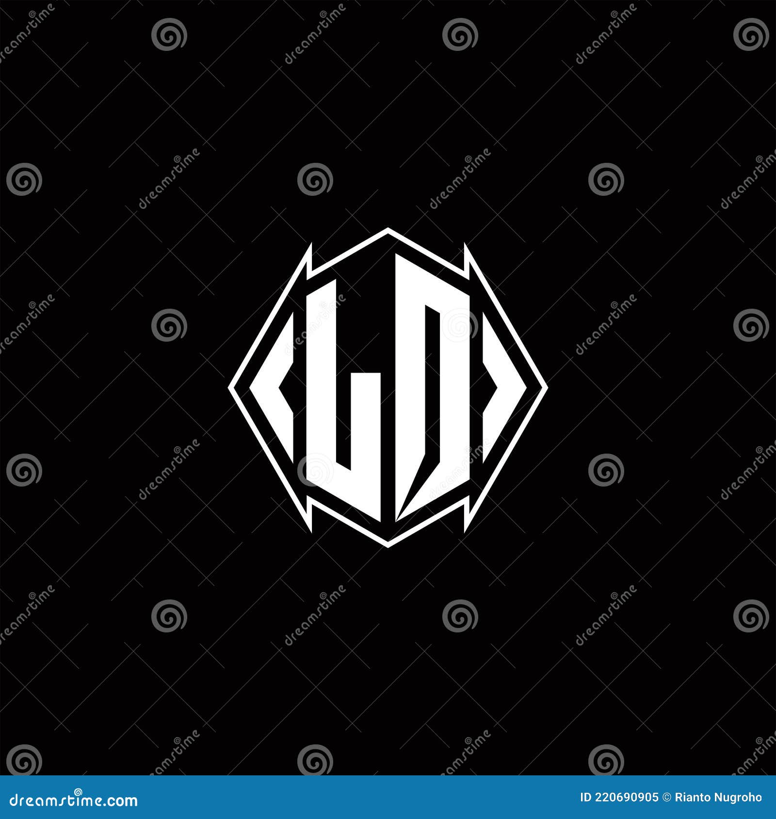 LQ Logo Monogram with Shield Shape Designs Template Stock Vector ...