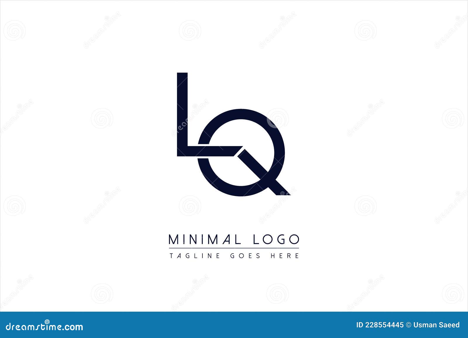 LQ or QL or L and Q Initial Minimal Monogram Letter Alphabet Logo ...