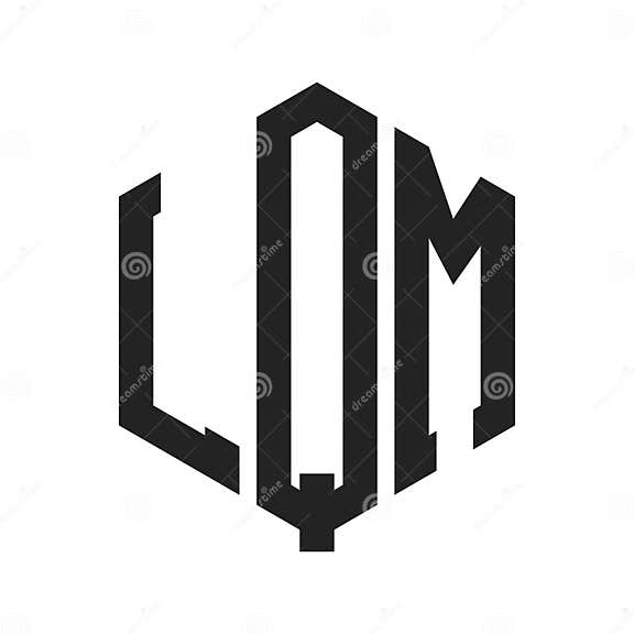 LQM Logo Design. Initial Letter LQM Monogram Logo Using Hexagon Shape ...