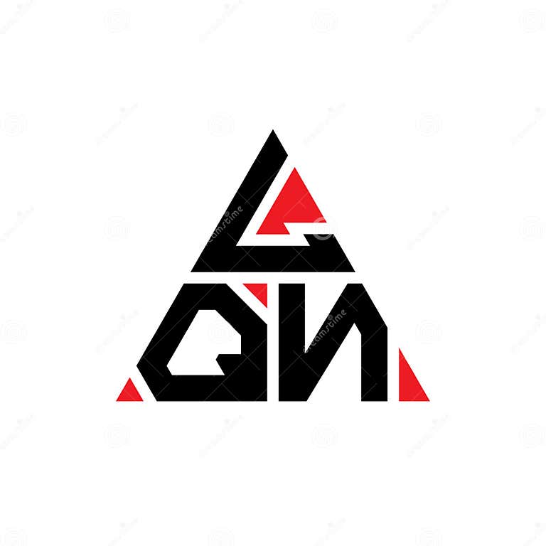 LQN Triangle Letter Logo Design with Triangle Shape. LQN Triangle Logo ...