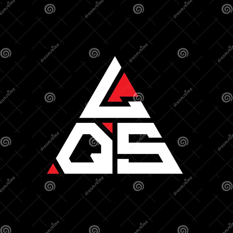 LQS Triangle Letter Logo Design with Triangle Shape. LQS Triangle Logo ...