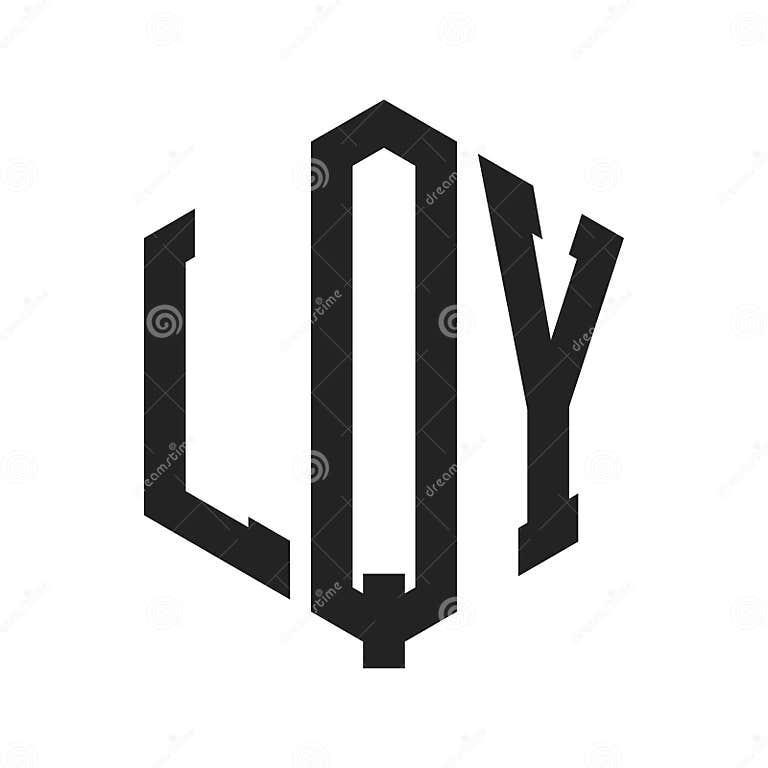 LQY Logo Design. Initial Letter LQY Monogram Logo Using Hexagon Shape ...