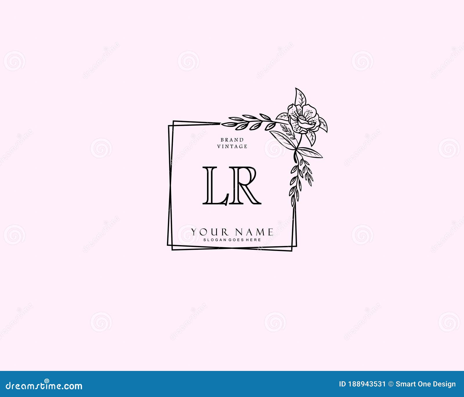 Initial LR Signature Logo Template Vector Stock Vector - Illustration ...