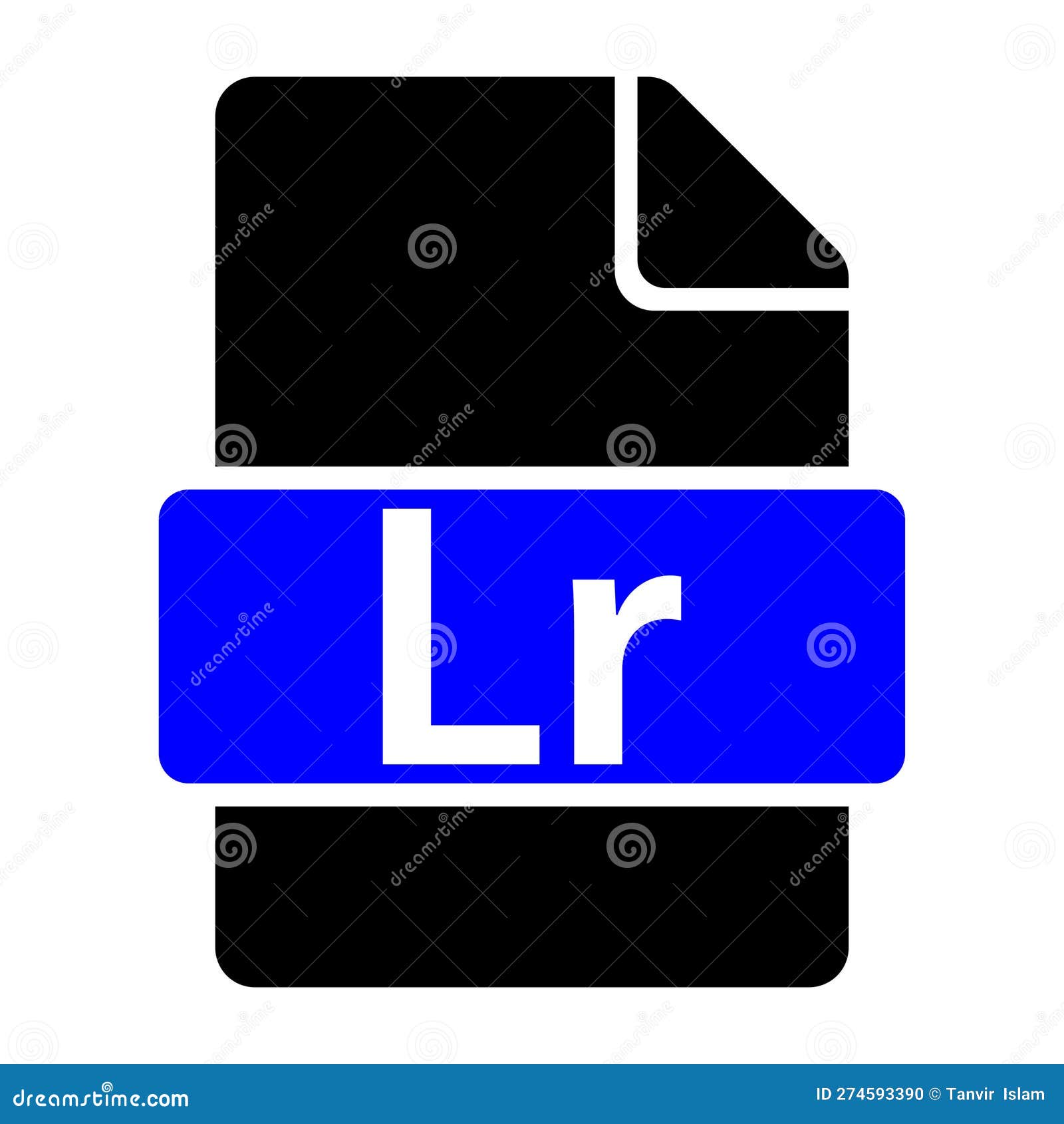 Lr File Format Icon stock vector. Illustration of design - 274593390