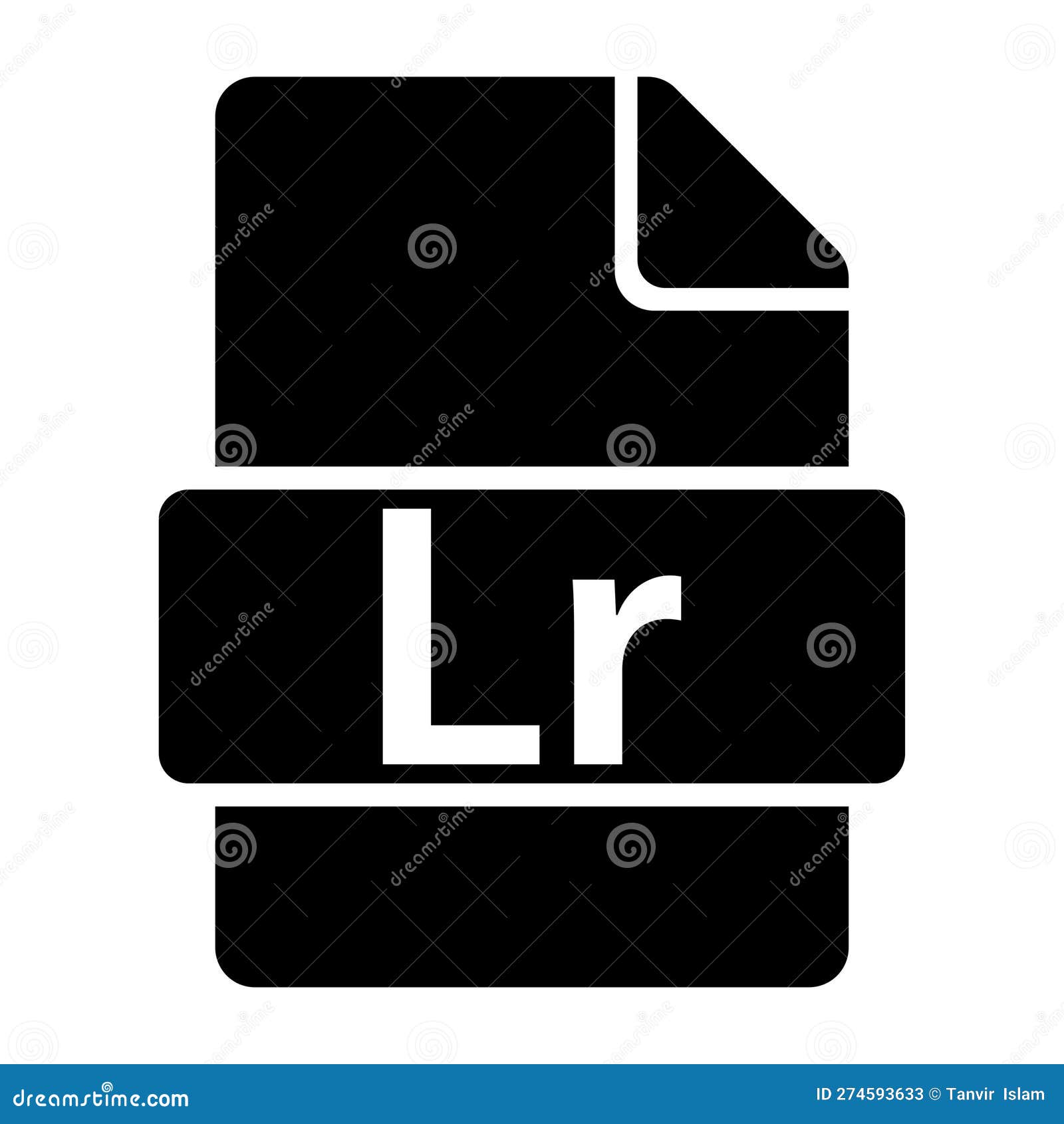 Lr File Format Icon stock vector. Illustration of page - 274593633