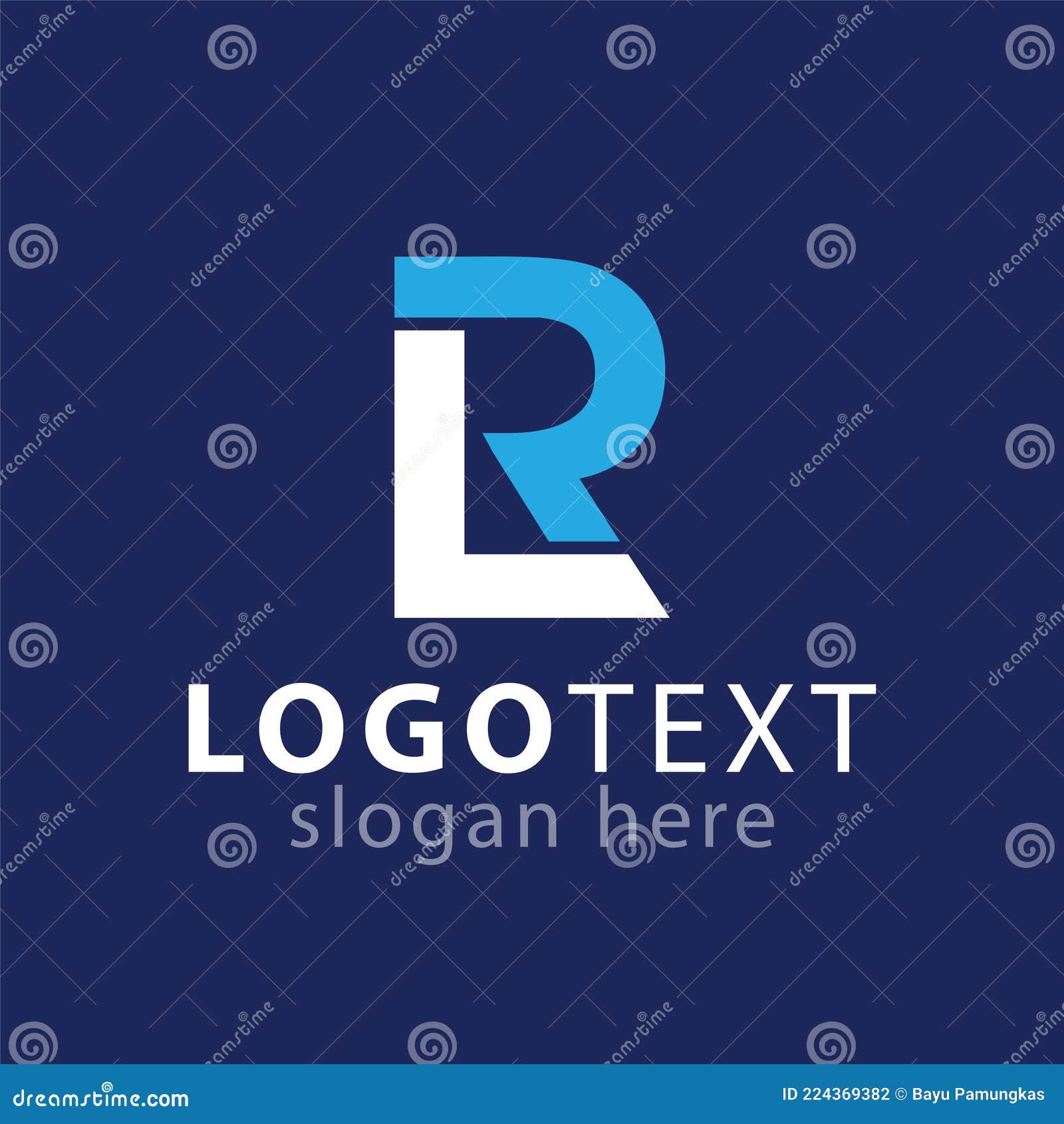 LR Initial Letter Abstract Logo Vector Stock Vector - Illustration of ...