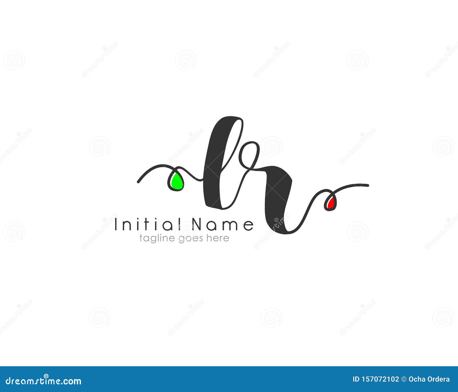 LR Signature Initial Logo Template Vector. Initial Signature Logo ...