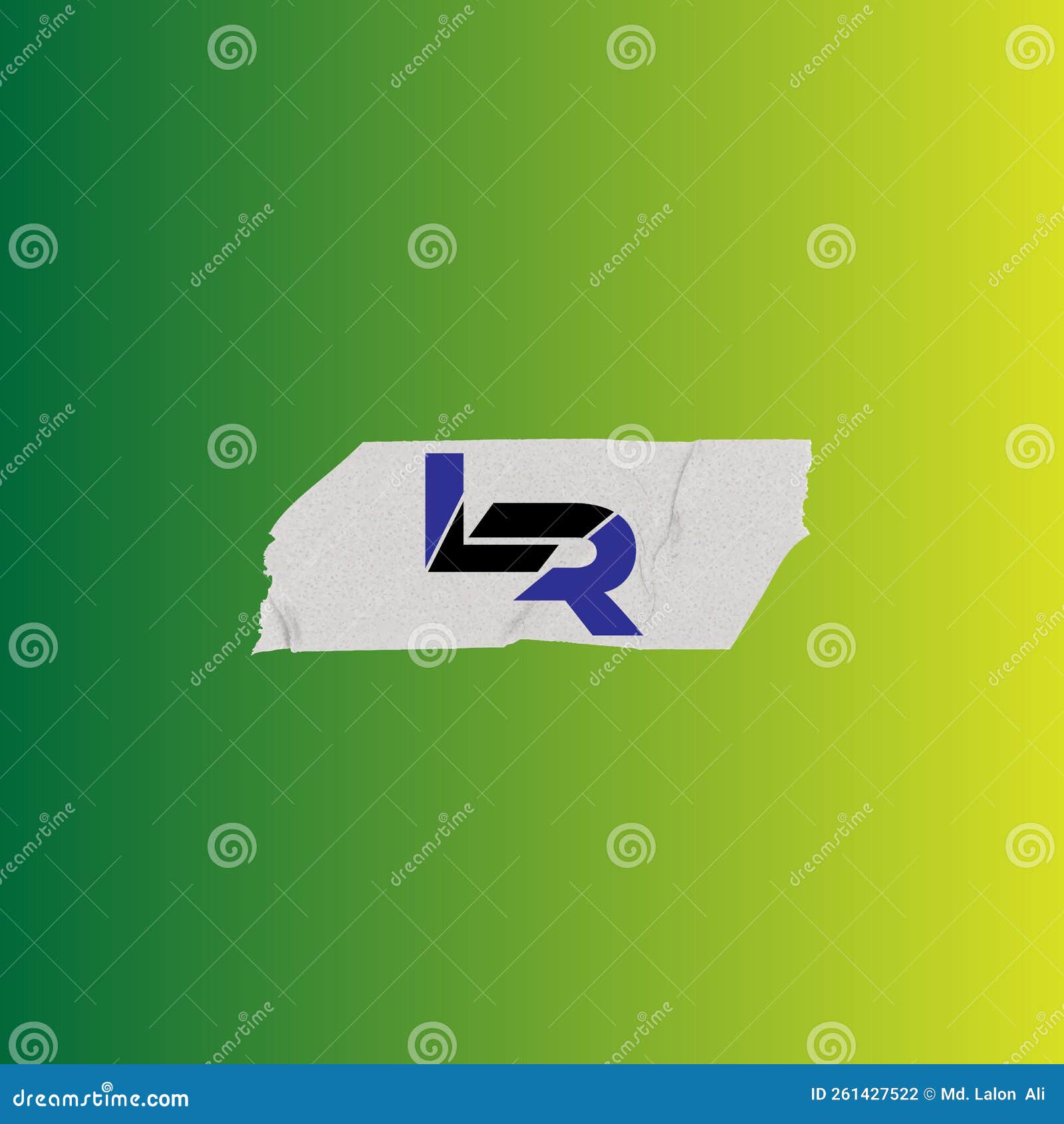 LR Text Logo Design stock vector. Illustration of poster - 261427522