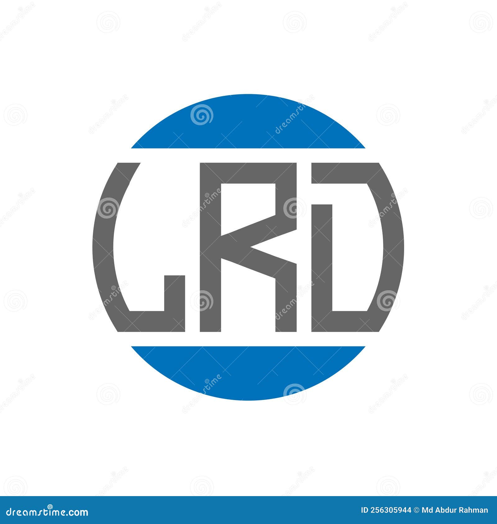 LRD Letter Logo Design on White Background. LRD Creative Initials ...