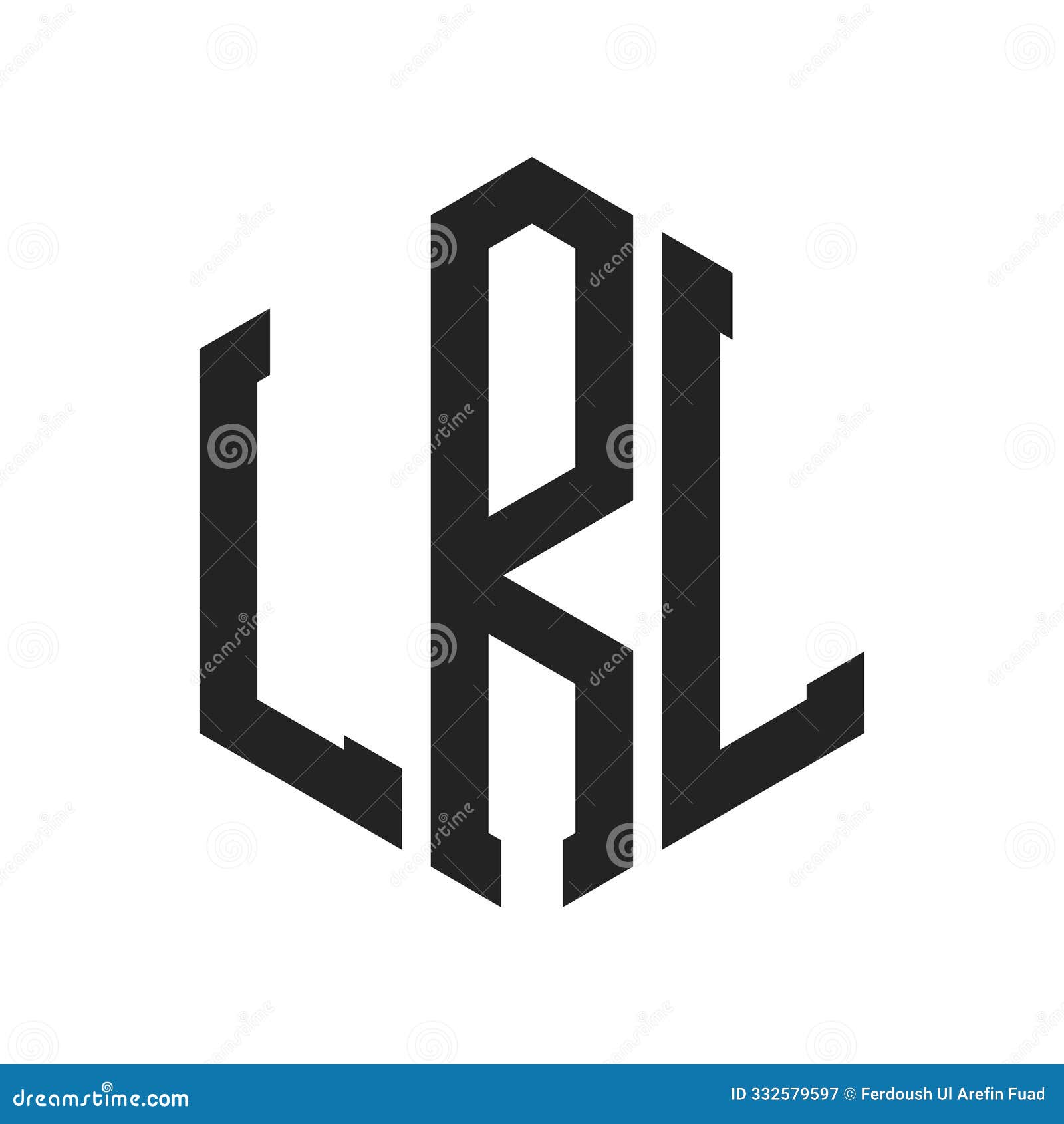 LRL Logo Design. Initial Letter LRL Monogram Logo Using Hexagon Shape ...