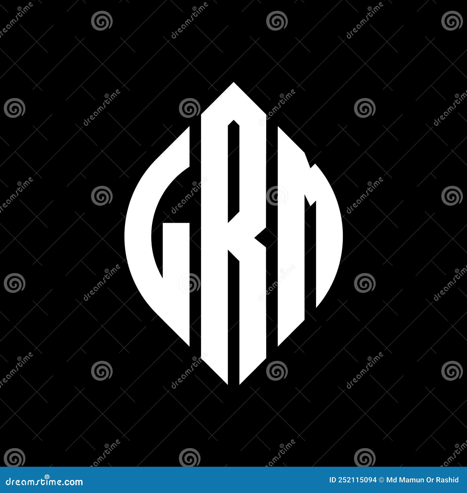 LRM Circle Letter Logo Design with Circle and Ellipse Shape. LRM ...