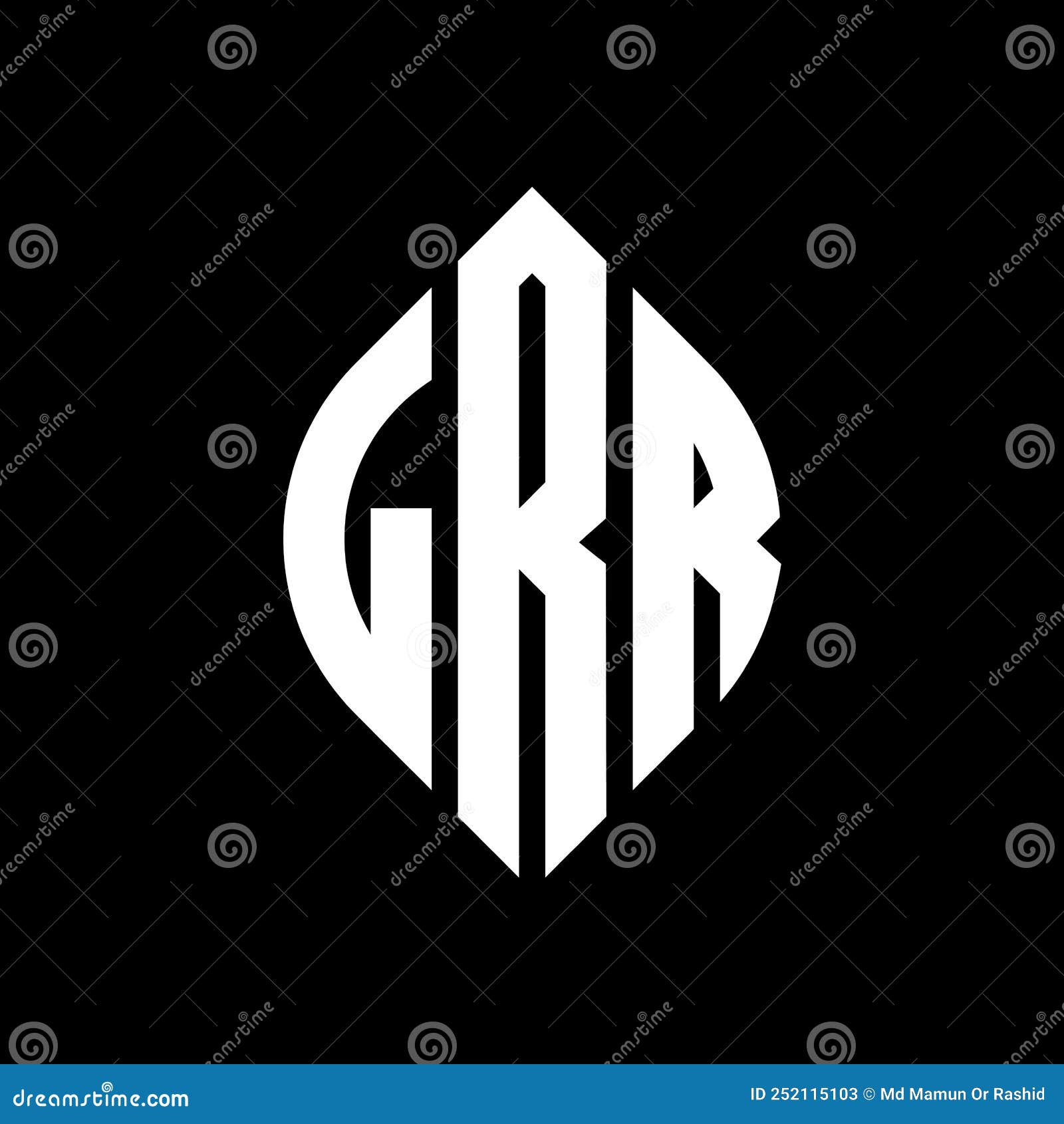 LRR Circle Letter Logo Design with Circle and Ellipse Shape. LRR ...