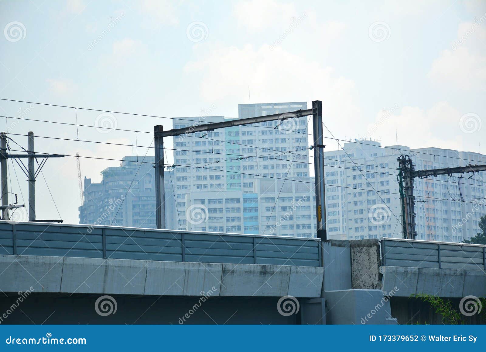 LRT Light Rail Transit Bridge in Manila, Philippines Editorial ...