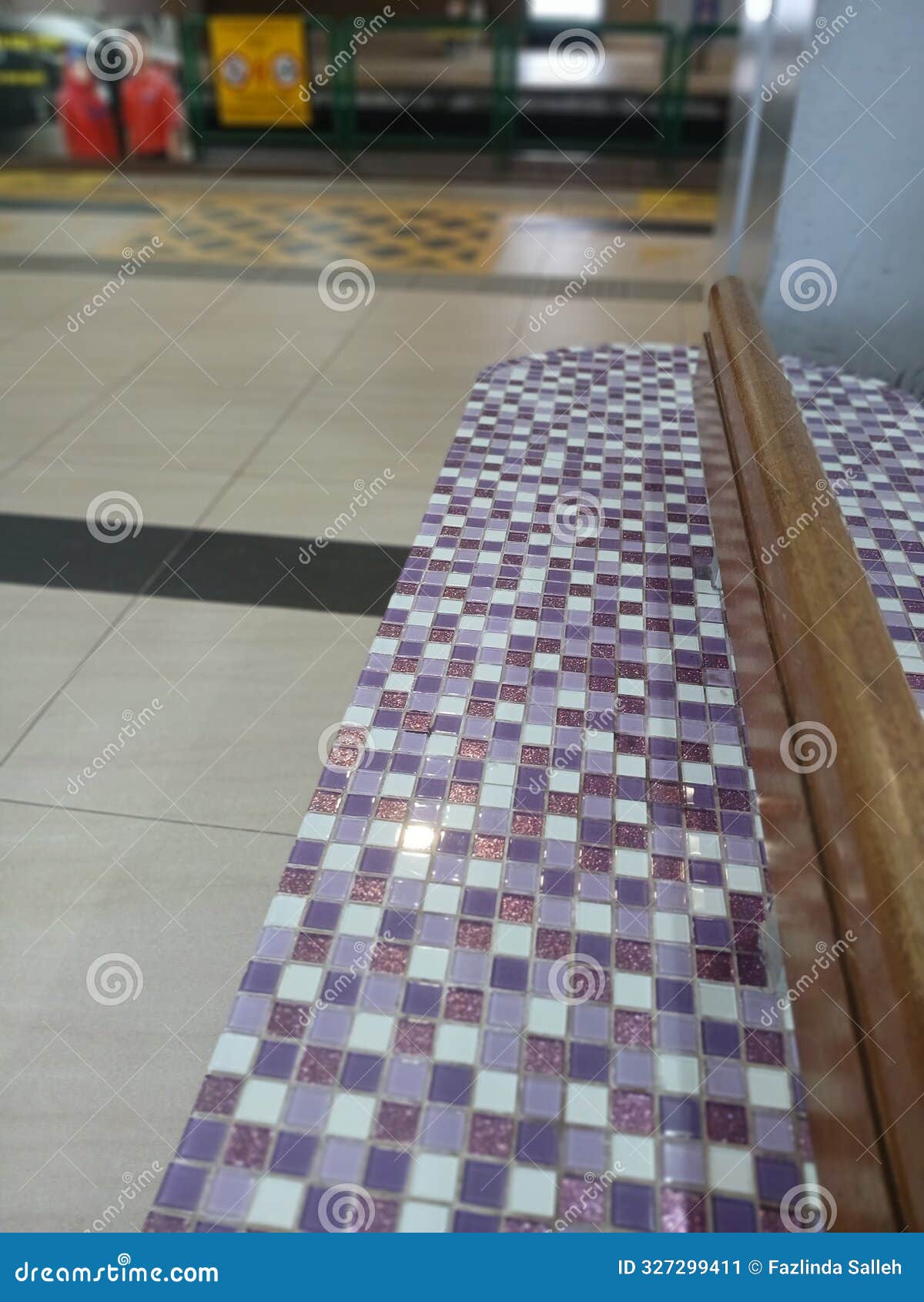 LRT Platform waiting seat stock image. Image of seat - 327299411