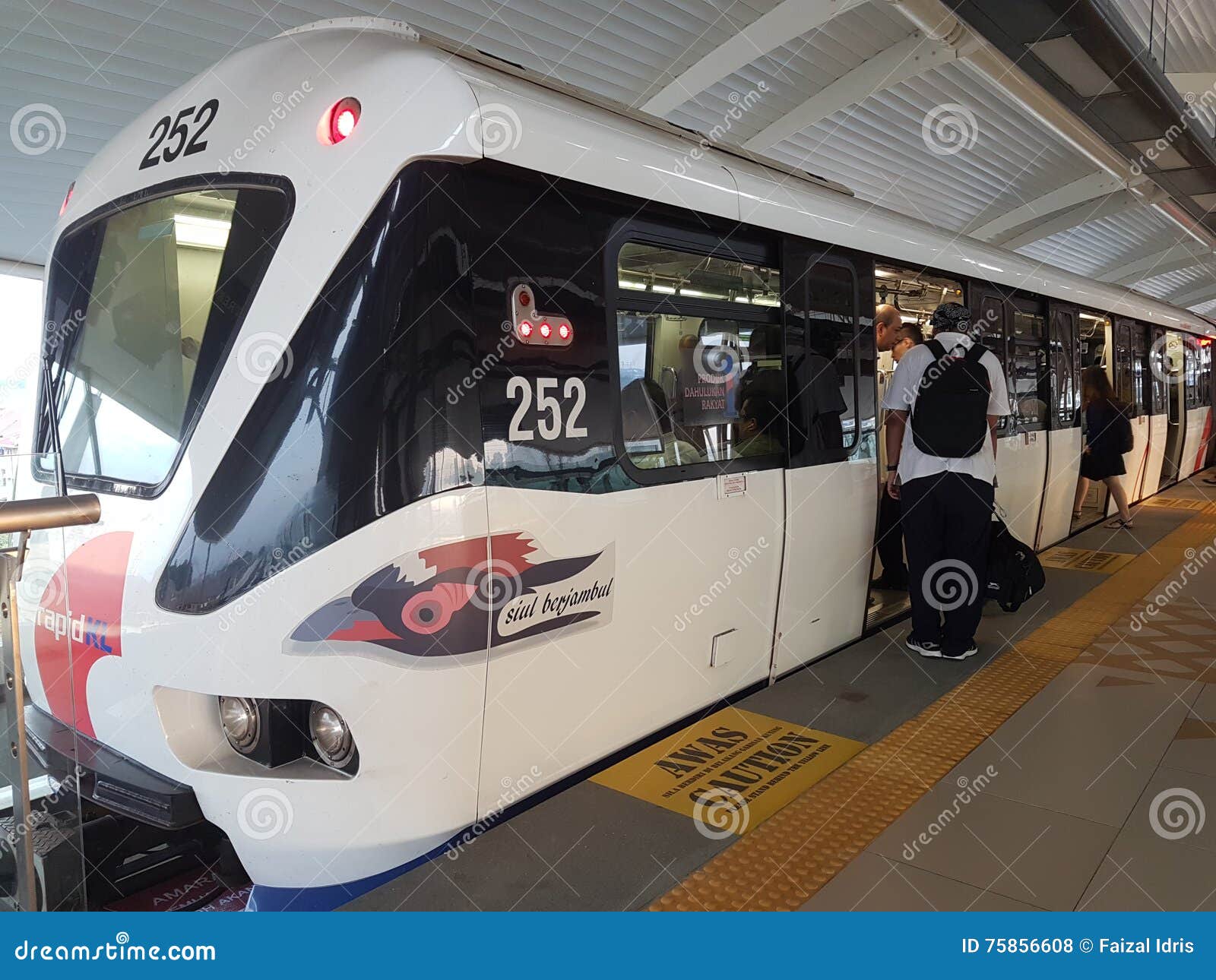 LRT Train editorial stock photo. Image of transport, passenger - 75856608