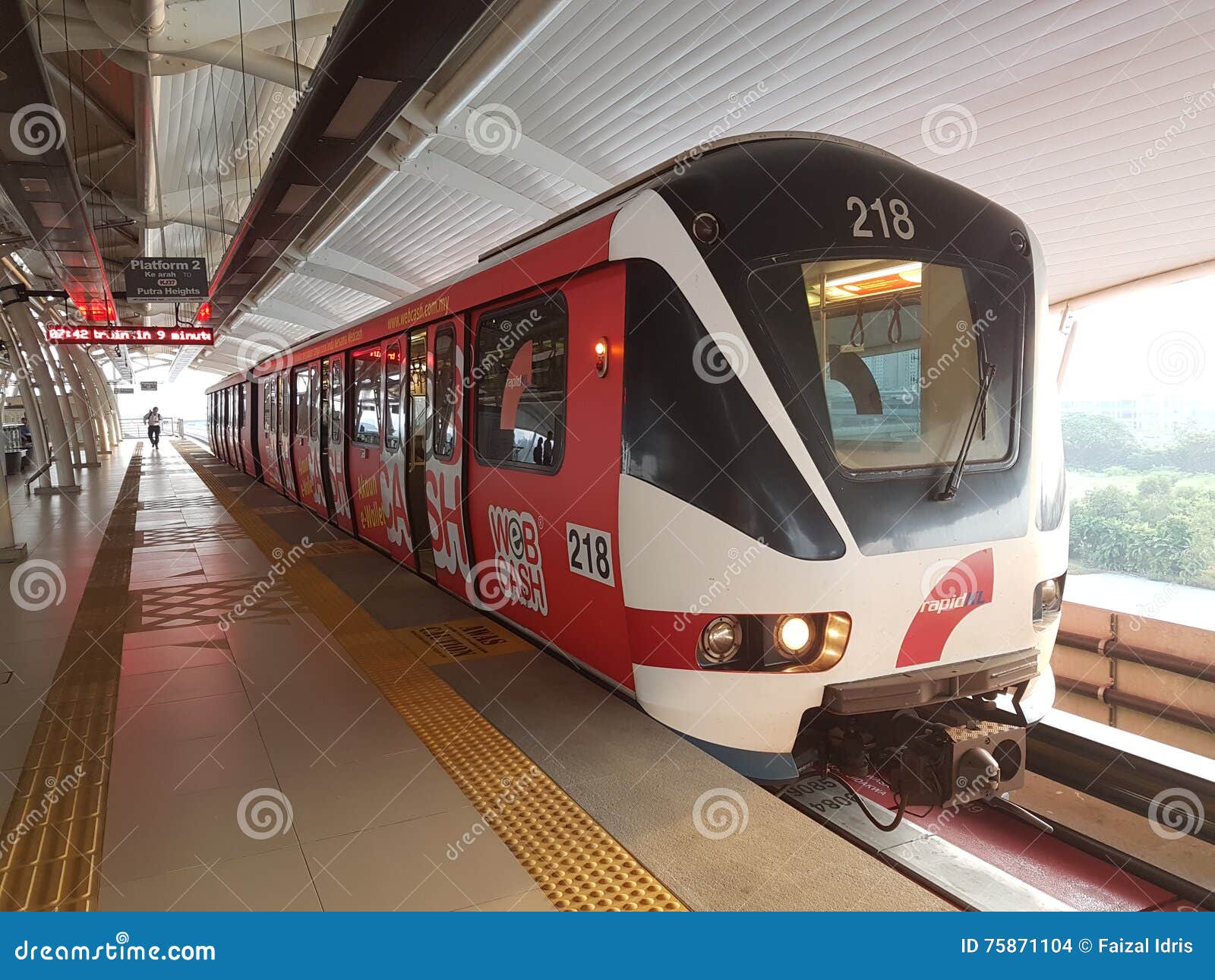 LRT Train editorial stock image. Image of route, train - 75871104