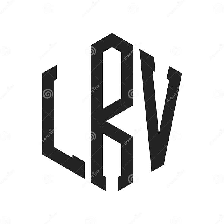 LRV Logo Design. Initial Letter LRV Monogram Logo Using Hexagon Shape ...